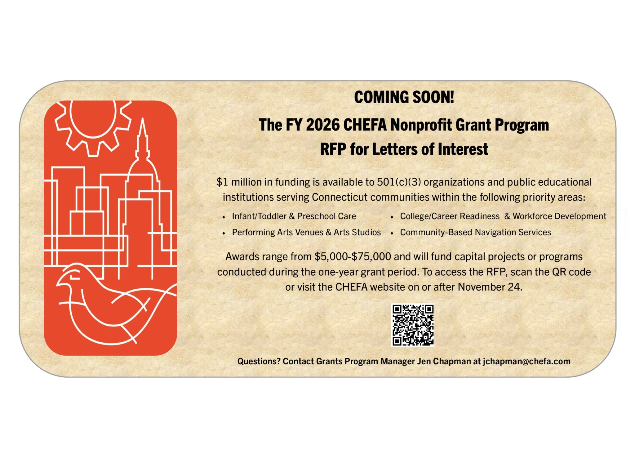 Coming Soon! The FY 2026 CHEFA Nonprofit Grant Program RFP for Letters ...
